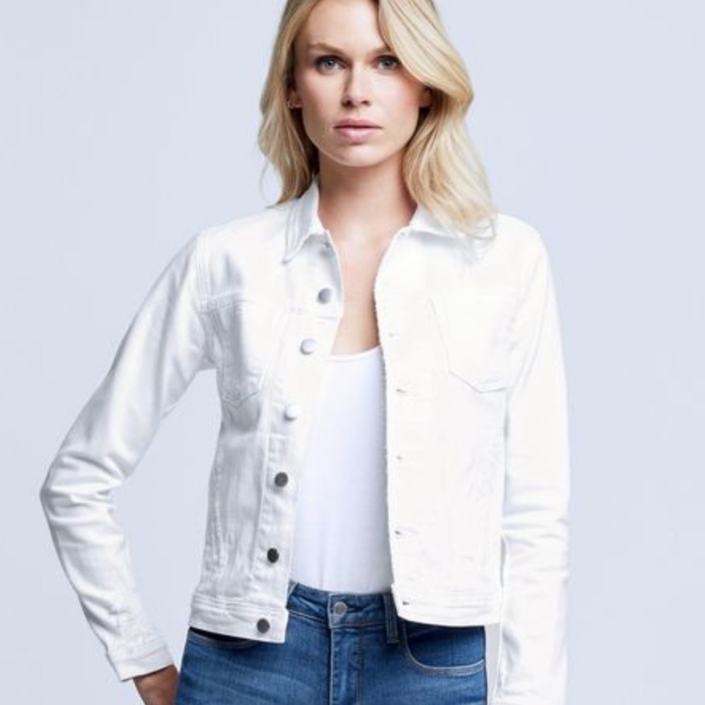 L’agence Celine Distressed Slim Jean Jacket Size Xs - Gem